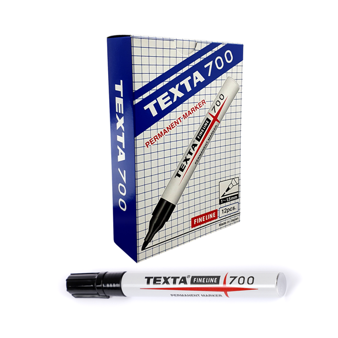 Caixa 12 canetas Texta 700 Preta - Texta