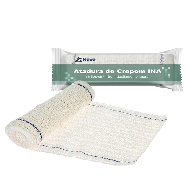 Atadura de Crepom INA 13 fios/cm² 20cm x 1,8m - 12 unidades | Neve