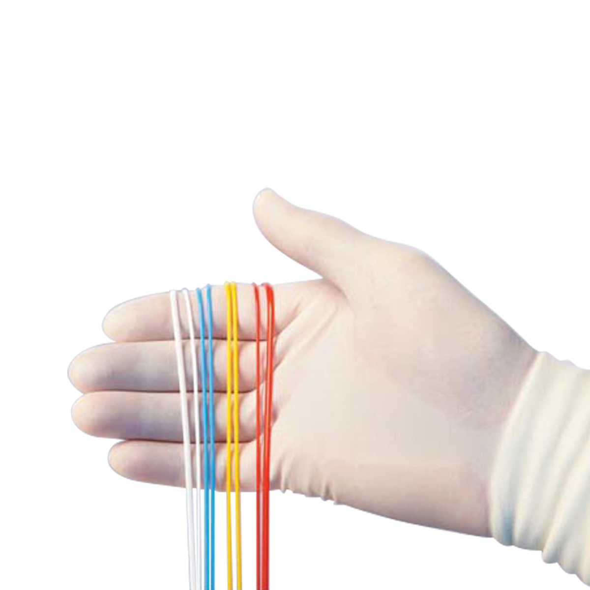 Kit 10 un Cadarço Vascular de Silicone Estéril Mini Amarelo | Batrik