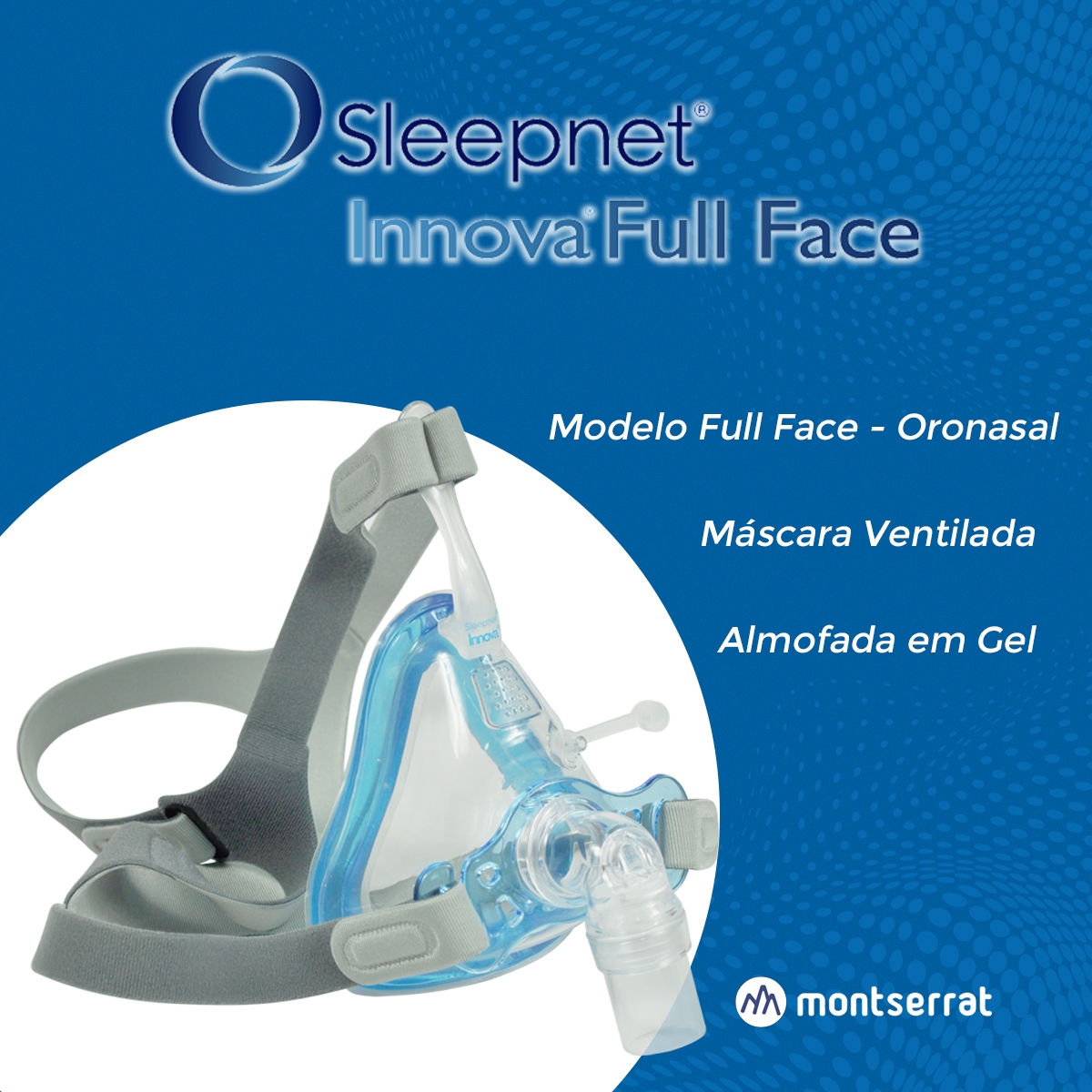 Máscara CPAP Facial Innova Full Face Ventilada | Sleepnet