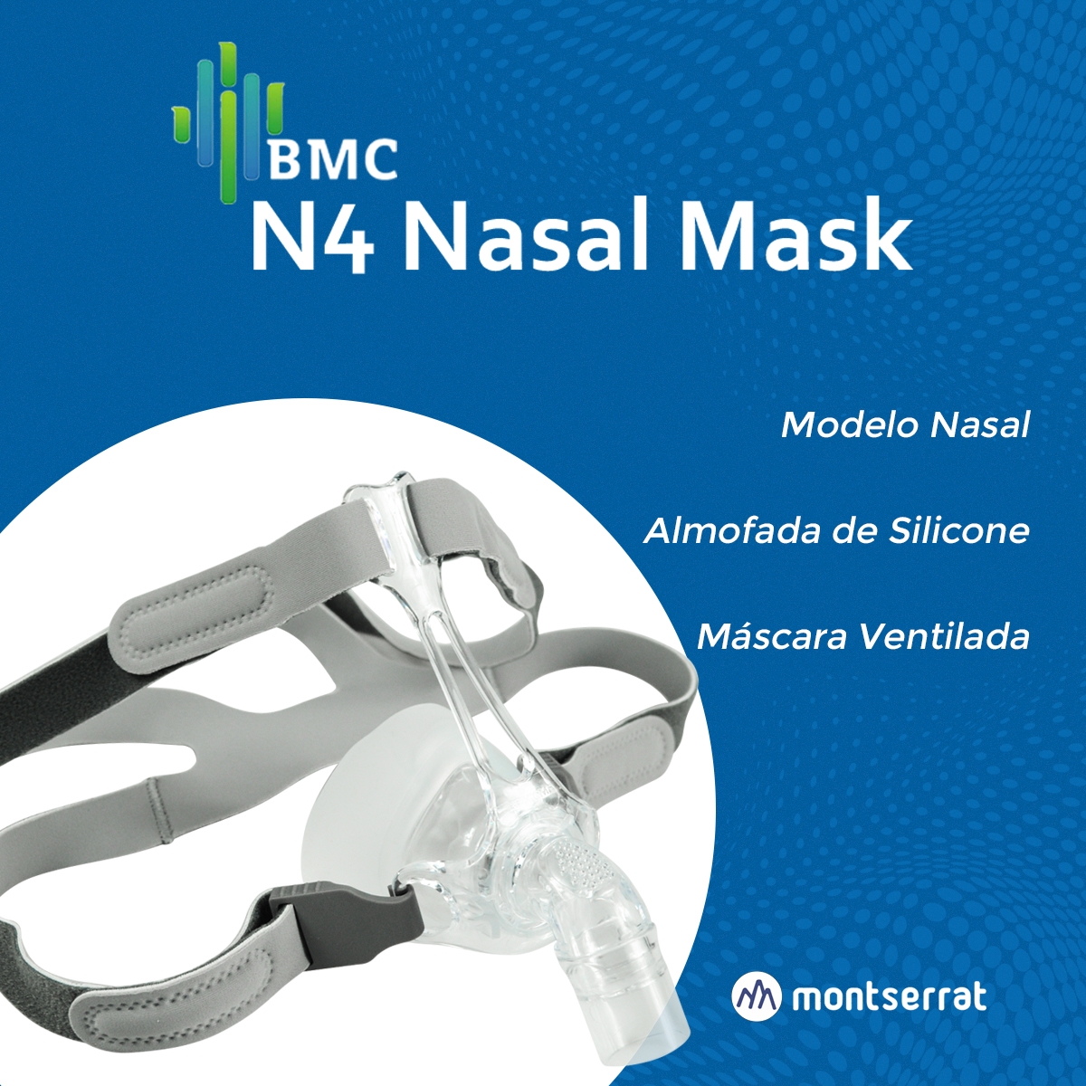 Máscara para CPAP APAP iVolve N4 Nasal Ventilada | BMC